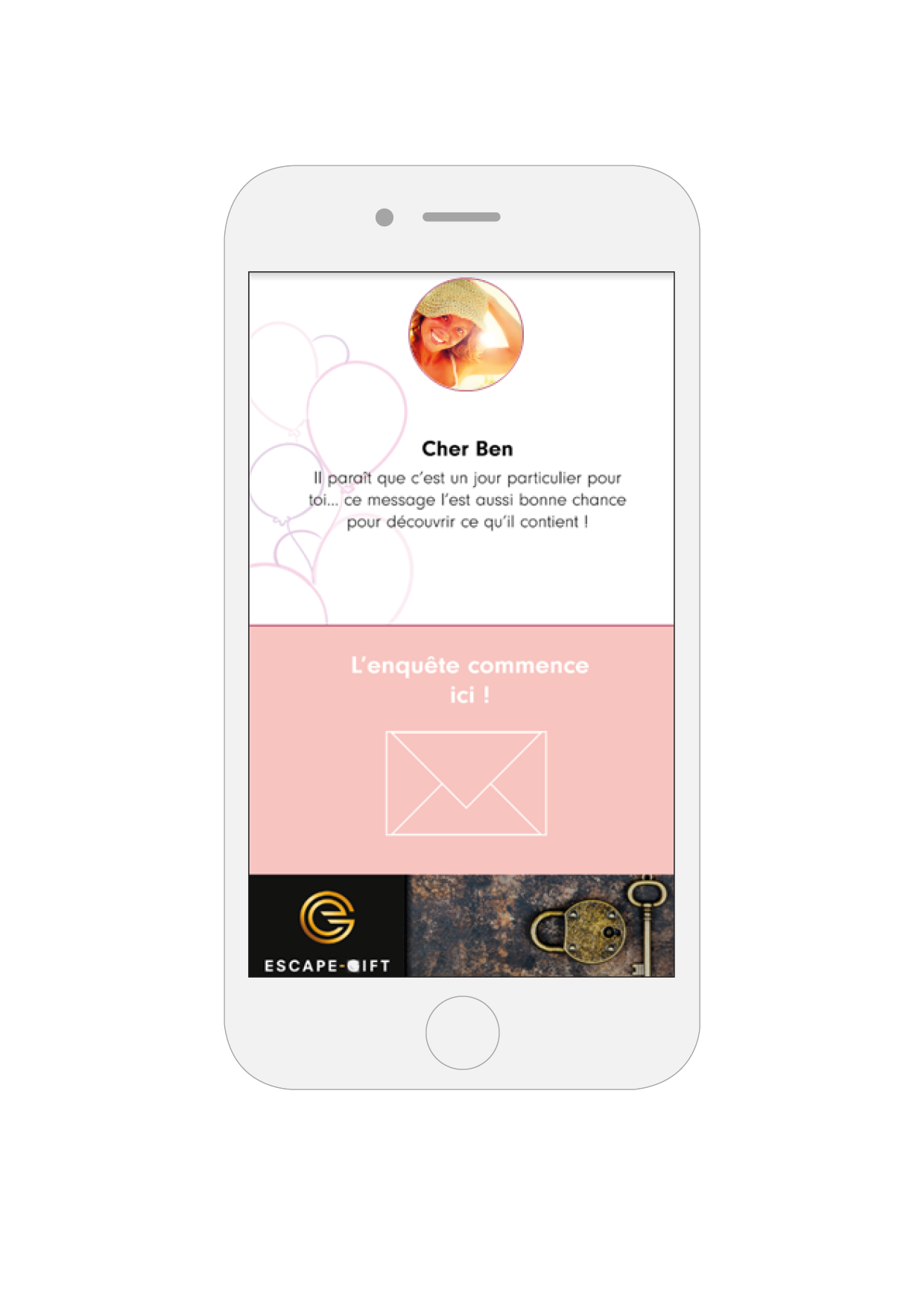 Annonce Originale avec énigmes - Escape-Gift Révèlateur d'attentions