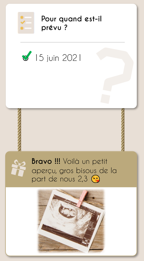 Annonce Grossesse Originale avec énigme - Escape-Gift